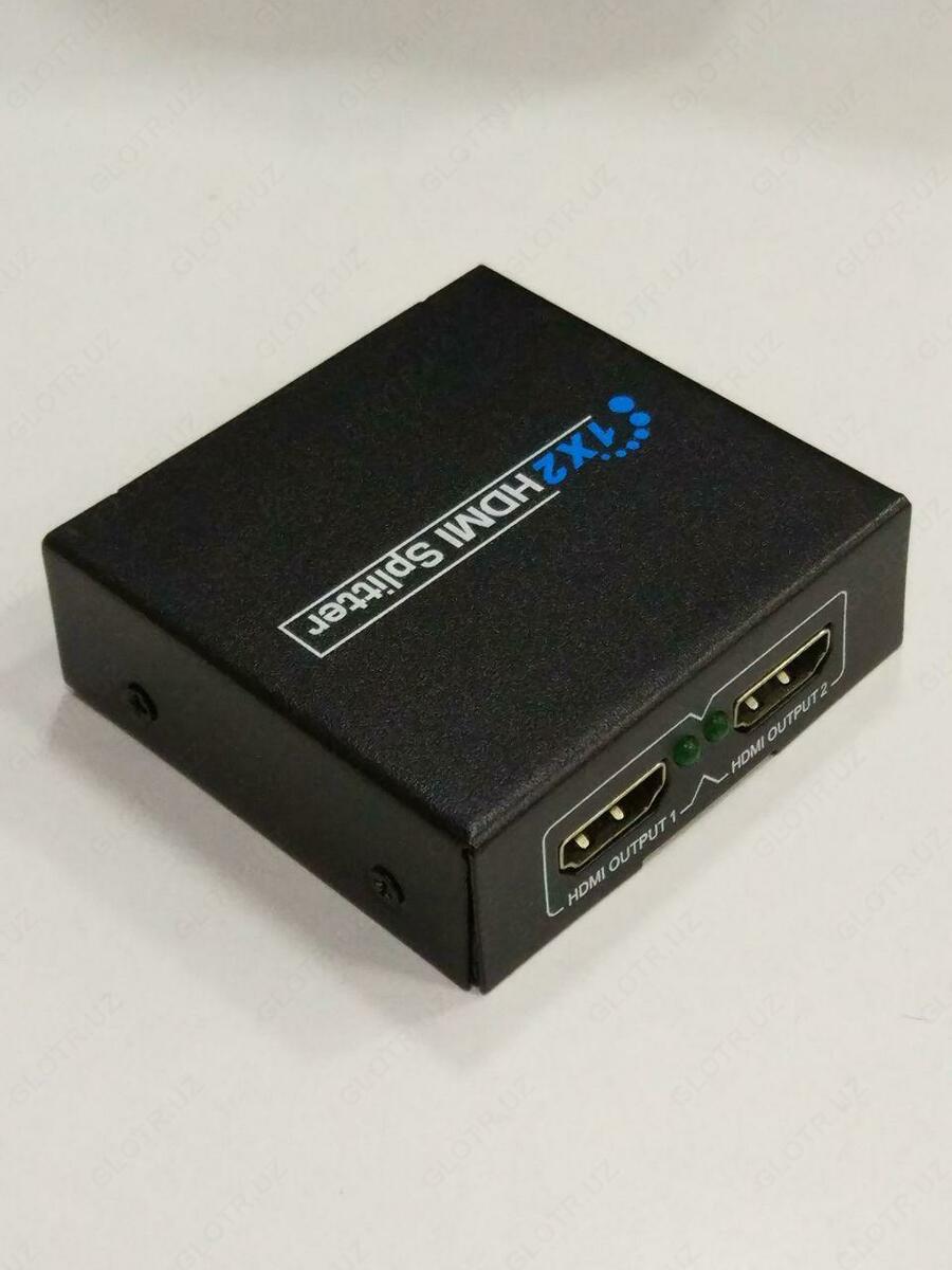 HDMI разветвитель 1 вход 2 выхода (сплиттер 1x2), цена 162 500 сум от ...