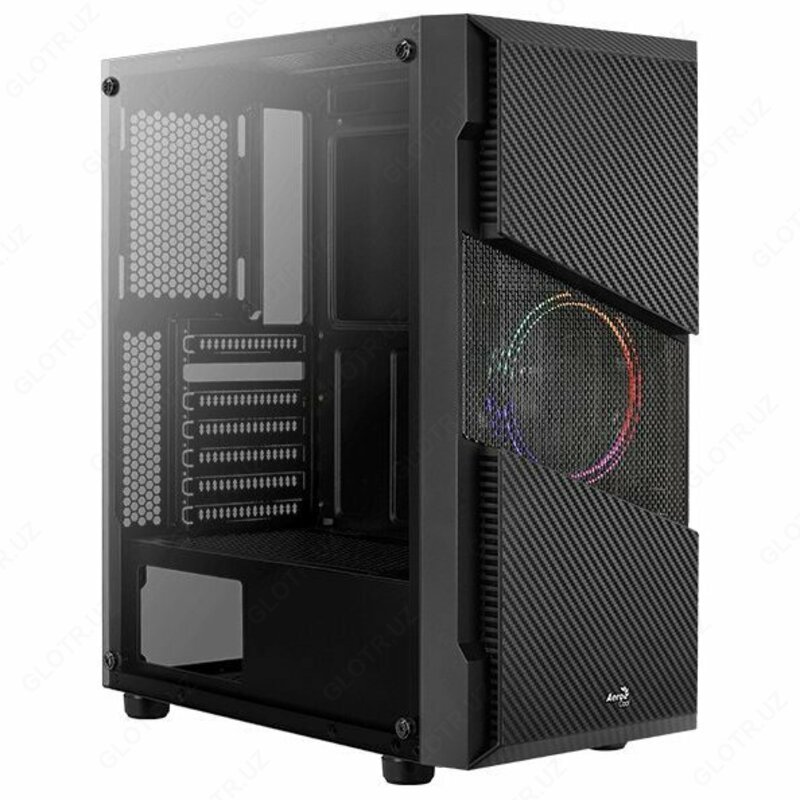 Aerocool Zauron Saturn FRGB -G-BK-V1 sumkasi (ATX + old RGB FAN LED + temperli shisha)