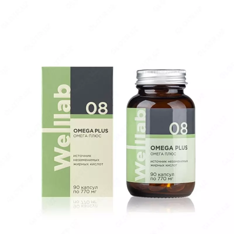 БАД Welllab OMEGA PLUS, 90 капсул