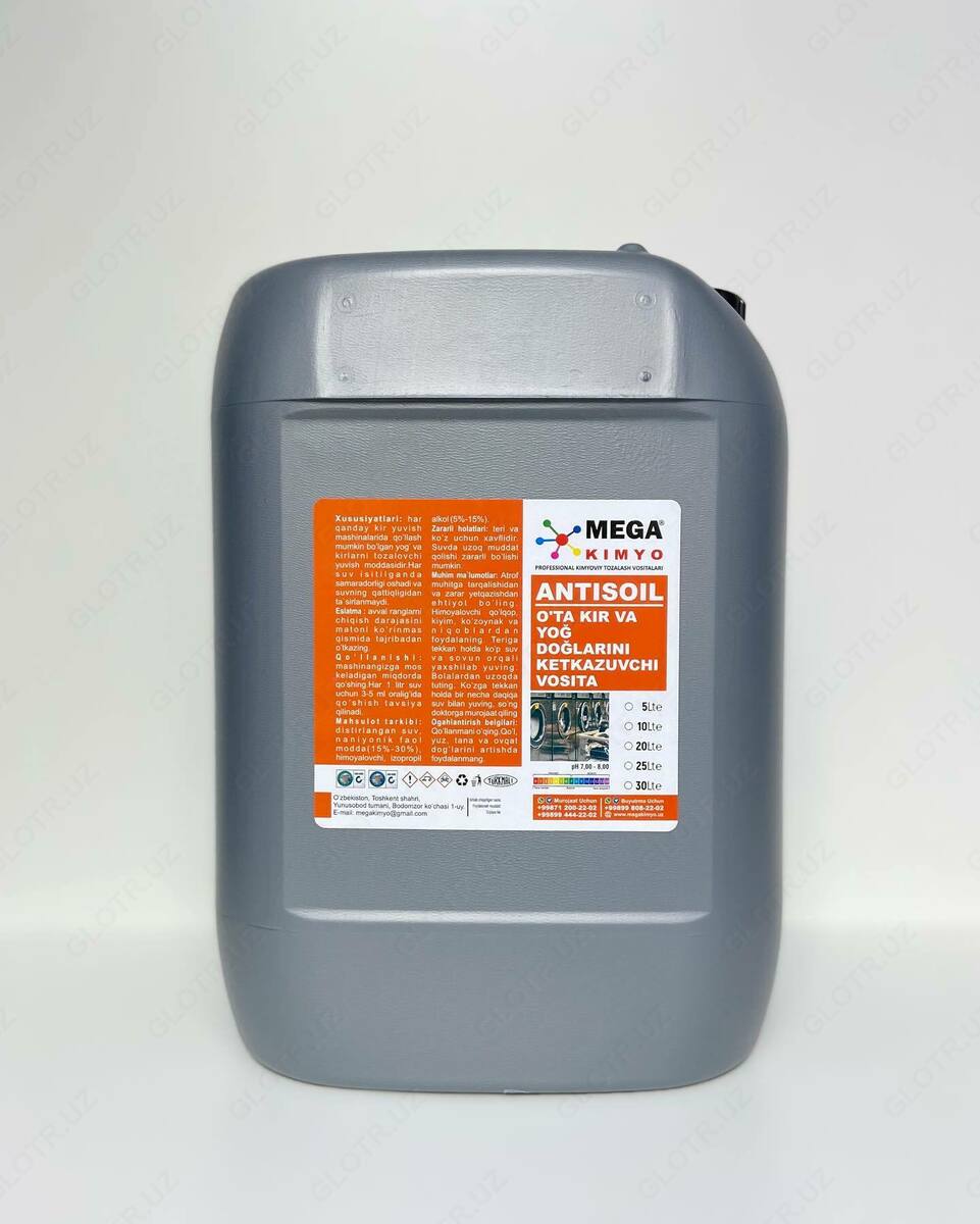MEGA KIMYO ANTISOIL kirni va yog'ga qarshi bo'yoqlarni tozalash ...